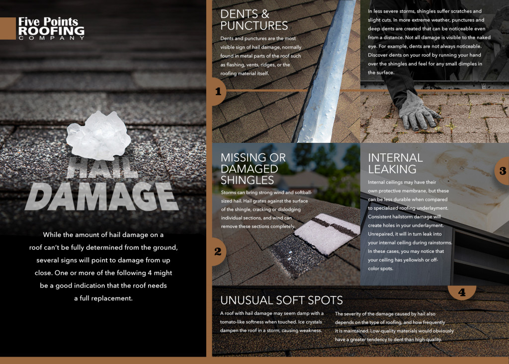 How To Identify Hail Damage- Five Points Roofing