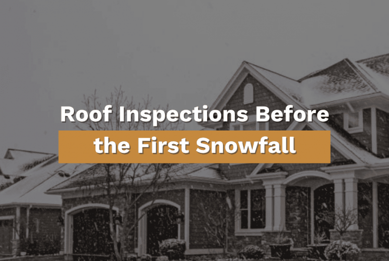 Roof Inspection: Why It's Essential Before the First Snowfall